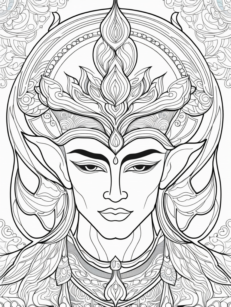 Kolorowanki: Elfy - antystresowe mandale dla dorosłych do druku